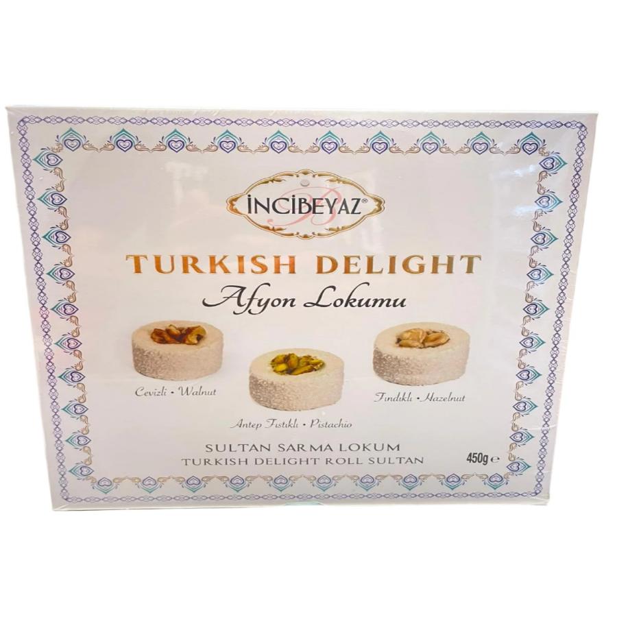 Incibeyaz Afyon Roll Sultan Turkish Delight 450g – C Fresh Foods