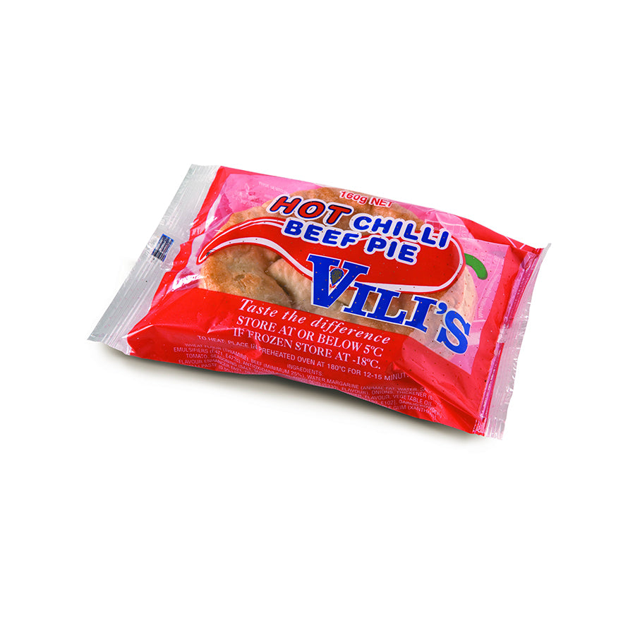 Vili's Hot Chilli Beef Pie 160g – C Fresh Foods
